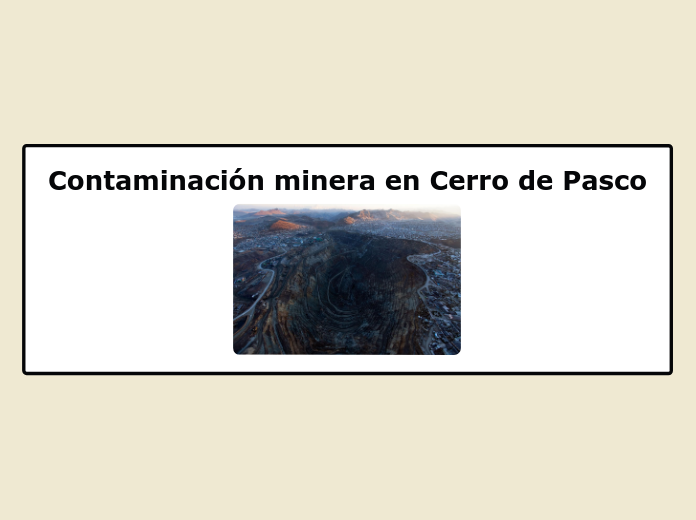Contaminación minera en Cerro de Pasco - Mind Map